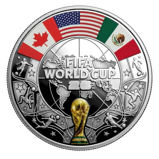 FIFA Wereldkampioenschap 2026 Kazachstan Zilver Proof 1.000 Tenge 2026 ...