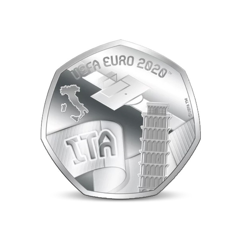 Officiële EK 2020 Collectie: Portugal - Verzilverd Gibraltar 0,20 Pond ...