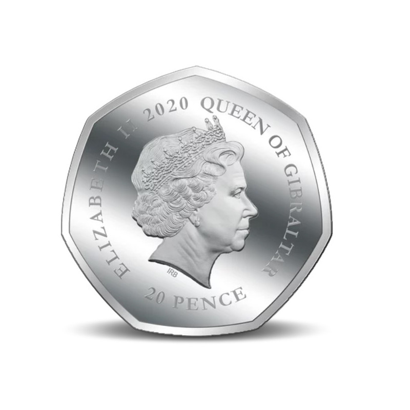 Officiële EK 2020 Collectie: Zwitserland - Verzilverd Gibraltar 0,20 ...